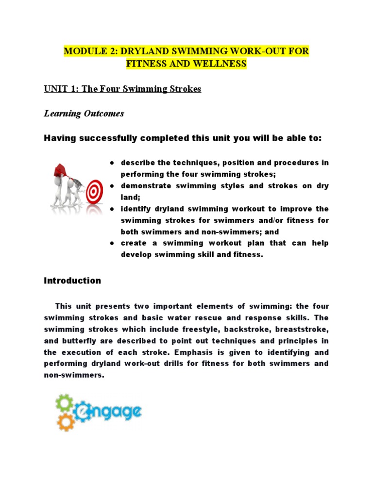 Dry Land Swimming-Module | PDF | Swimming | Swimming (Sport)