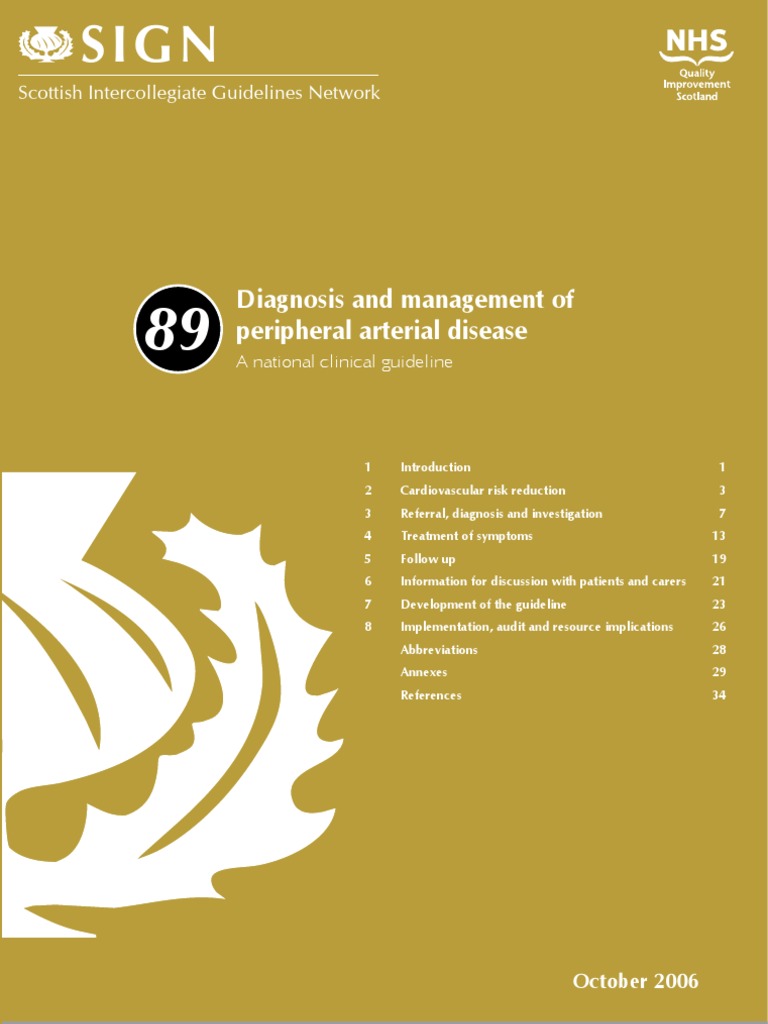 Diagnosis and Management of PAD | PDF | Cardiovascular Diseases ...