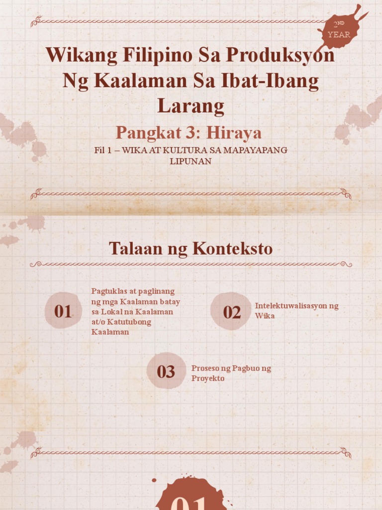 Wikang Filipino Sa Produksyon NG Kaalaman Sa Ibat-Ibang Larang | PDF