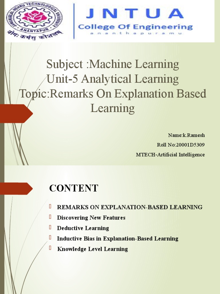 Explanation-Based Learning: An Analytical Approach to Machine Learning ...