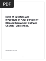 The Altar Servers' Handbook | PDF | Catholic Liturgy | Eucharist