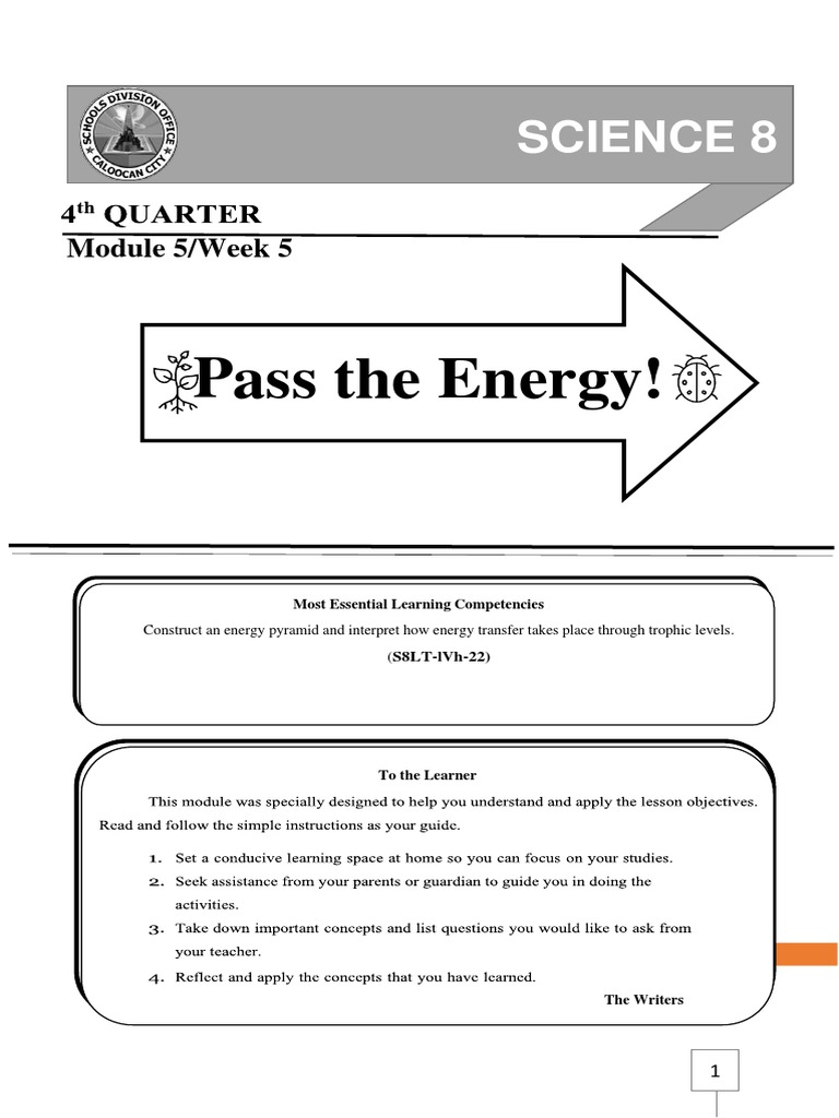 Science 8 Q4 Week 5 | PDF | Food Web | Environmental Technology