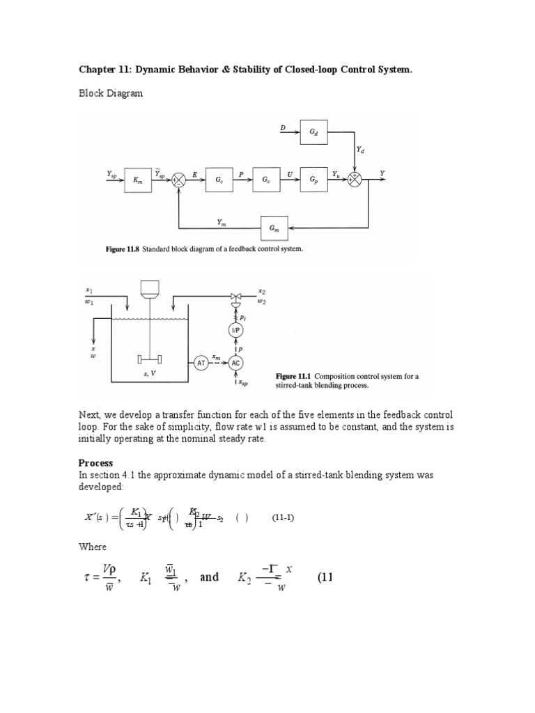 Ch11-Dynamic Behavior & Stability of Closed-Loop Control System. | PDF ...