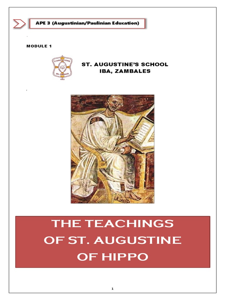 The Teachings of St. Augustine of Hippo | PDF | Augustine Of Hippo ...