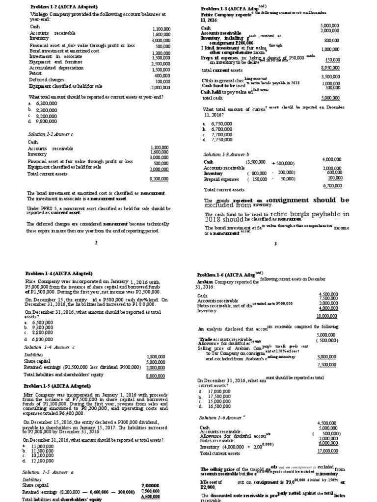 Lesson 004 Sample Computations | PDF | Debits And Credits | Financial ...