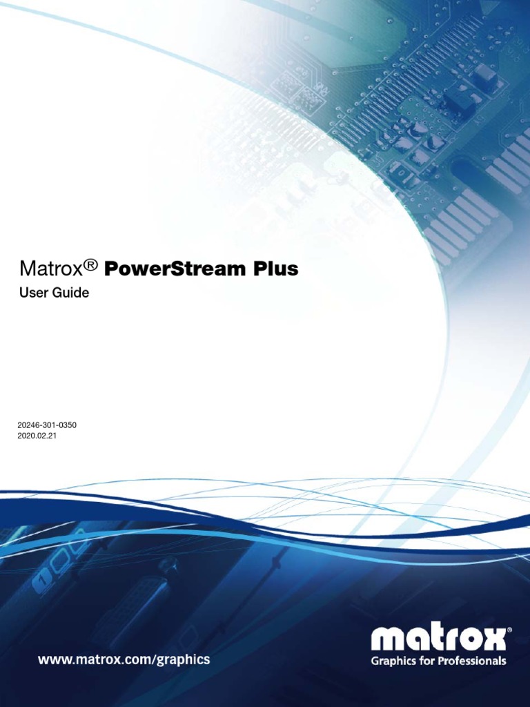 Matrox PowerStream Plus User Guide | PDF | Ip Address | Video