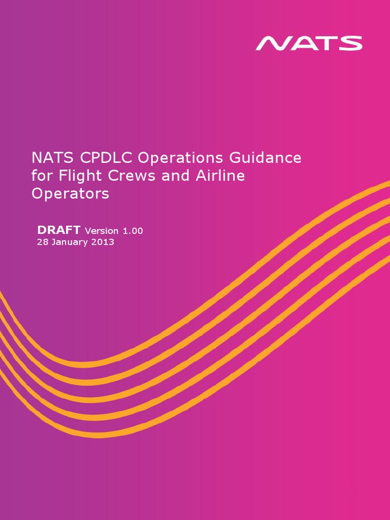 NATS CPDLC Operations Guidance For Flight Crews and Airline Operators ...