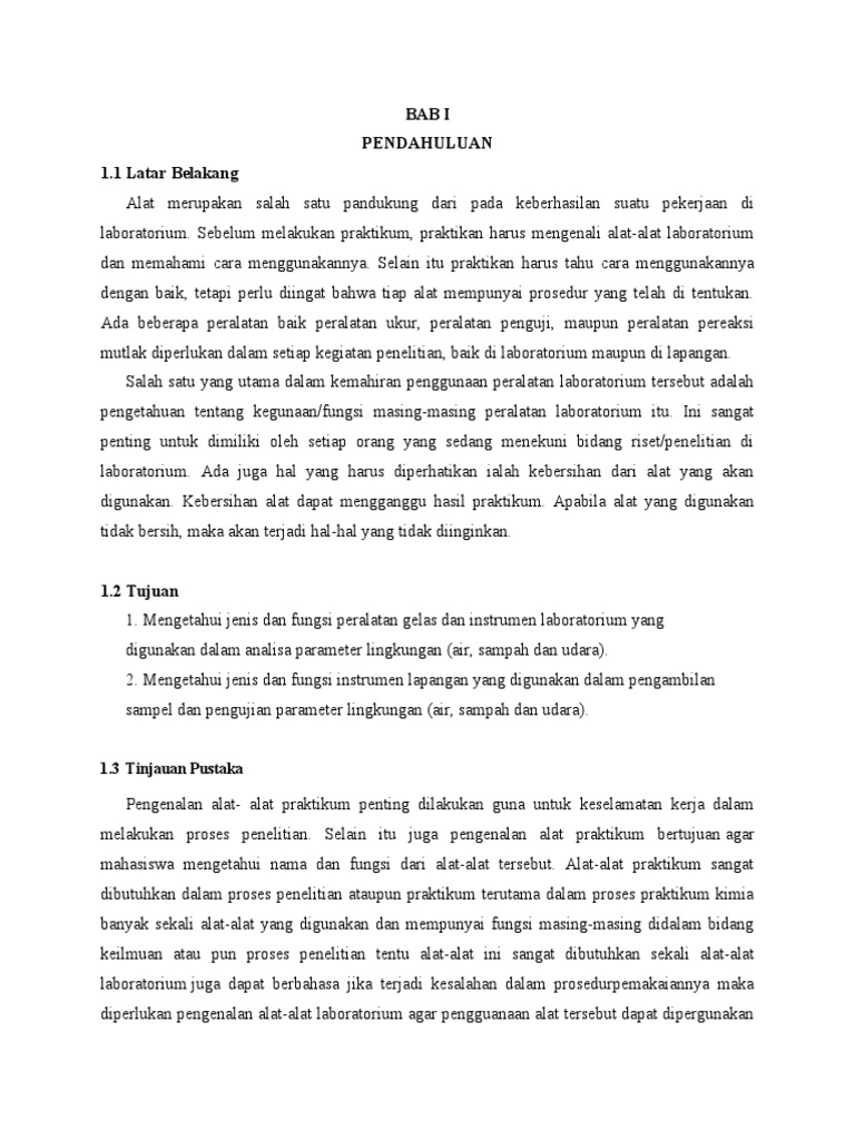 Laporan Praktikum Laboratorium Lingkungan Ananta | PDF
