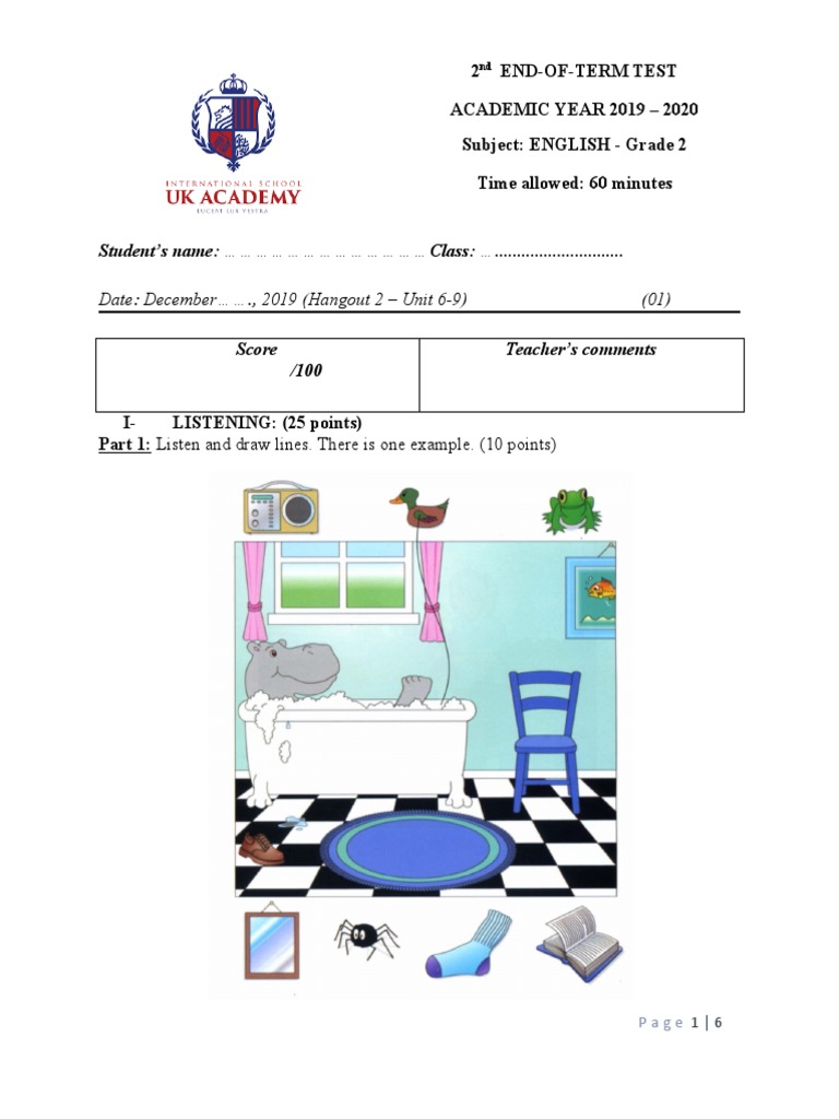 Student's Name: Class: ............................ | PDF