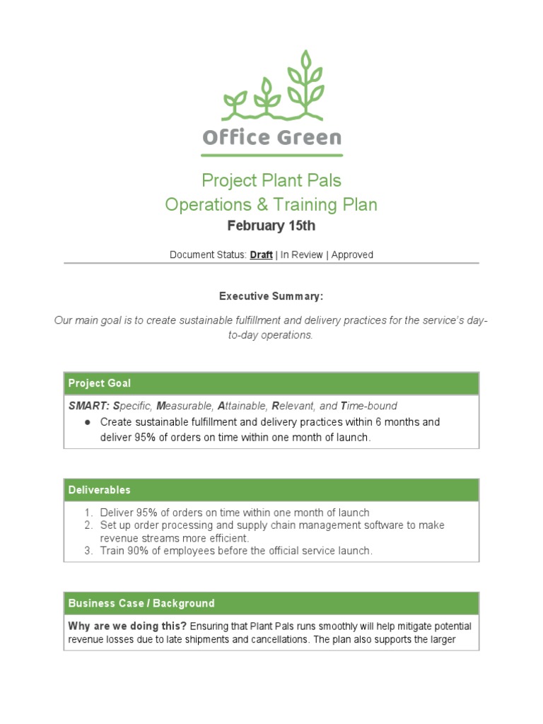 Project Plant Pals - Project-Charter | PDF