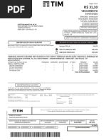 Fatura Tim - Internet | PDF