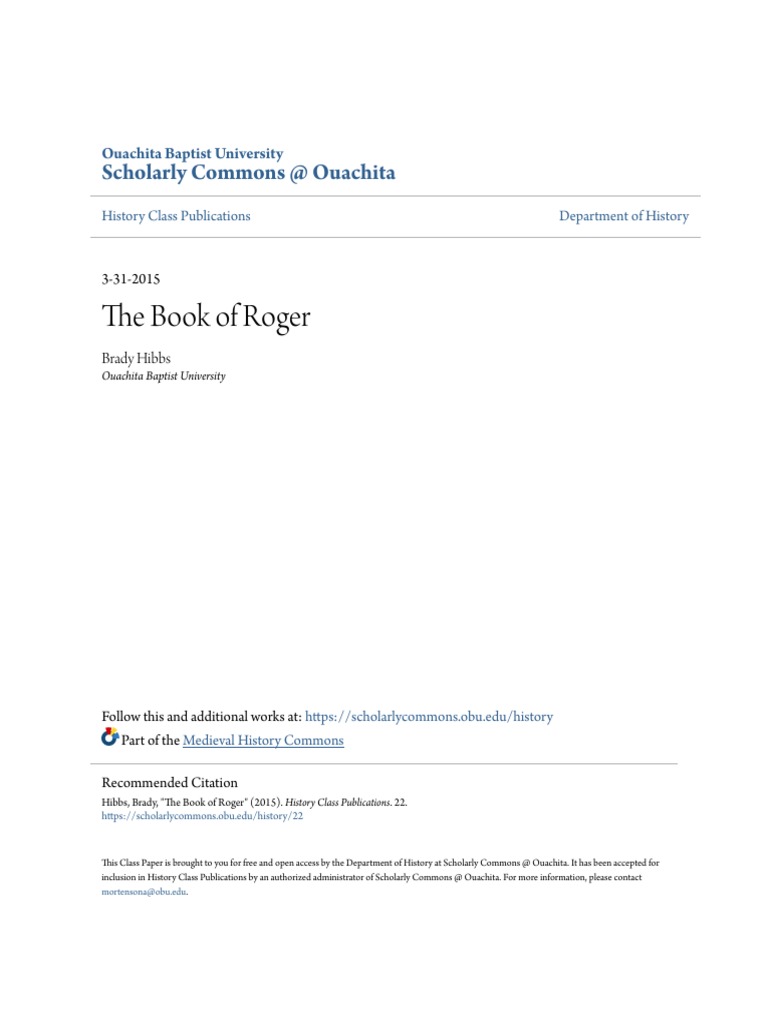 Overview of The Book of Roger | PDF | Cartography | Geography