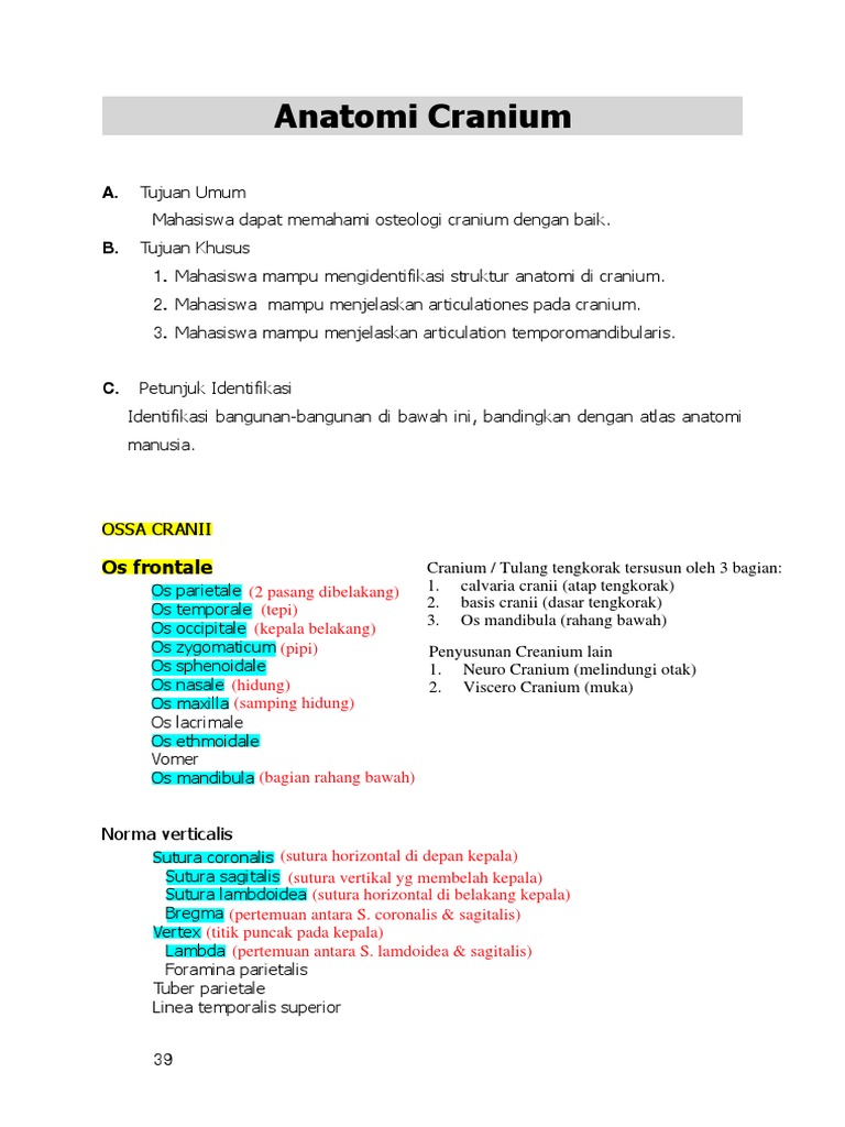 Petunjuk Praktikum Anatomi & Biokim Blok 5 | PDF