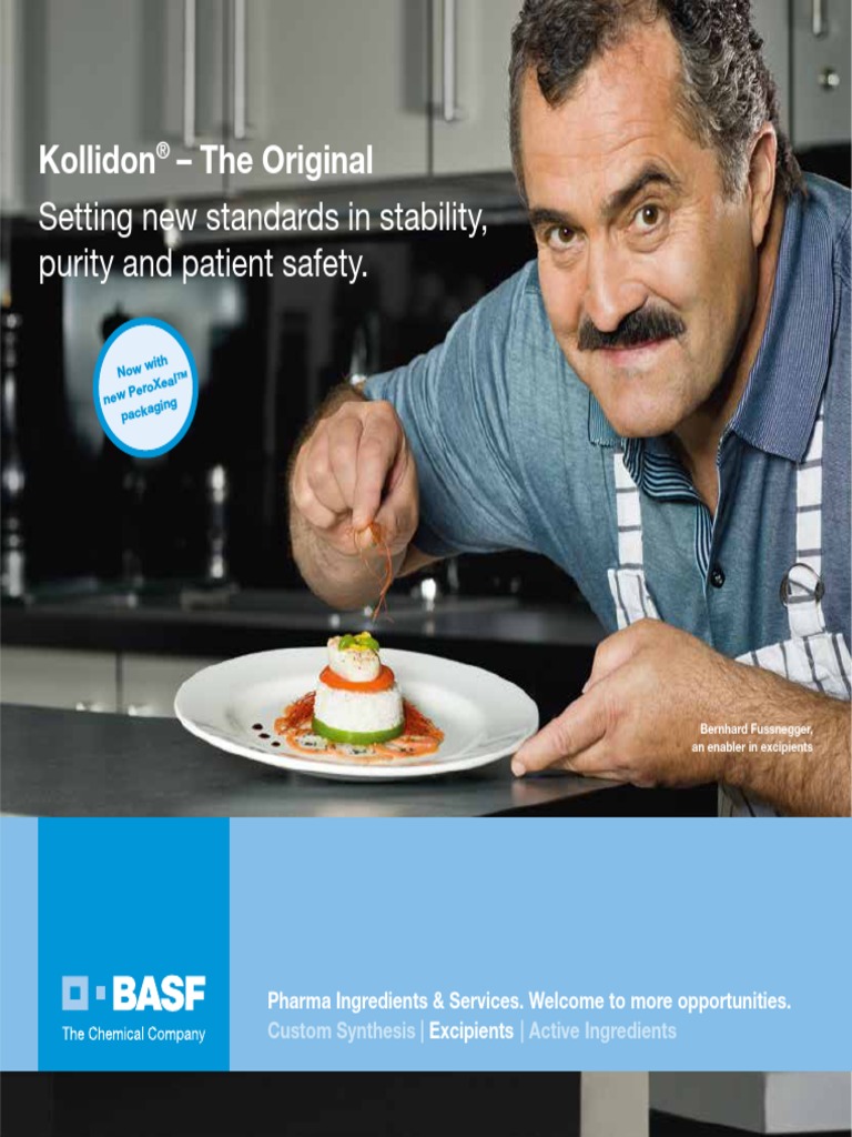 Kollidon - The Original: Setting New Standards in Stability, Purity and ...