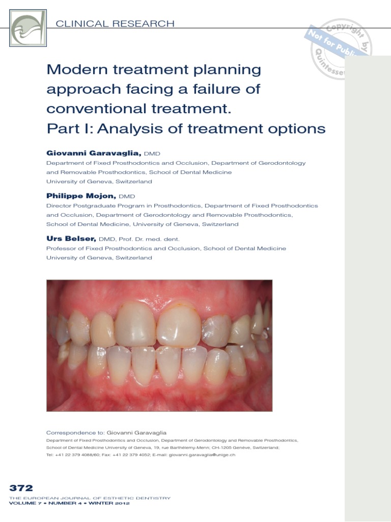 Modern Treatment Planning Approach Facing A Failure of Conventional ...