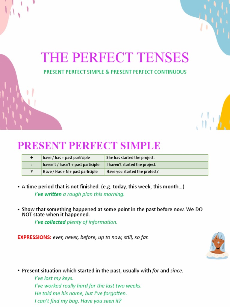 Present Perfect Simple Vs Cont | Download Free PDF | Linguistics | Grammar