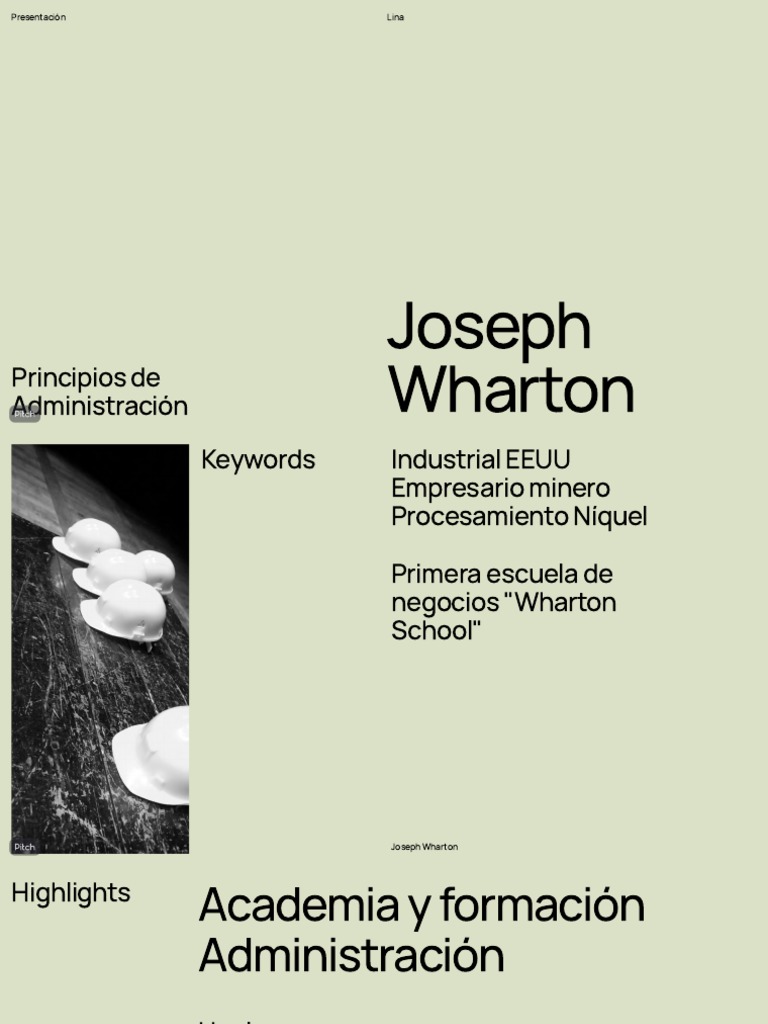 Joseph Wharton | PDF | Economias