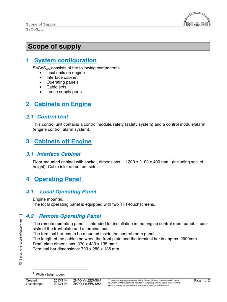 SaCoSone System Supply Overview | PDF | Electronics | Electrical ...