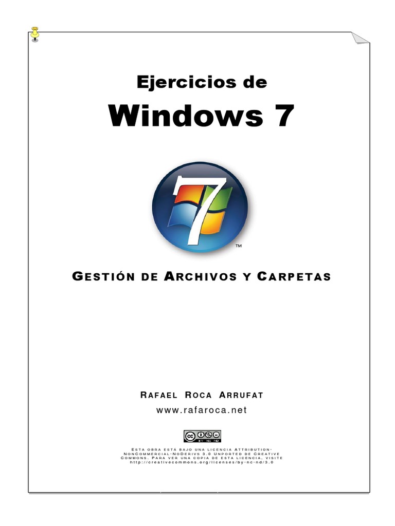 Ejercicios Windows 7 - Gestión Archivos y Carpetas | PDF | Ventana ...