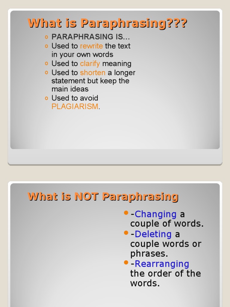 Paraphrasing Lesson | PDF | Dr. Seuss