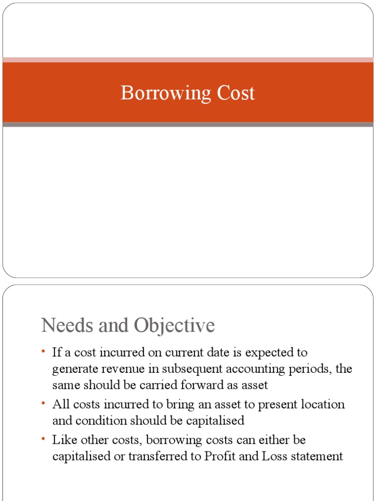 Understanding Borrowing Cost Capitalization | PDF