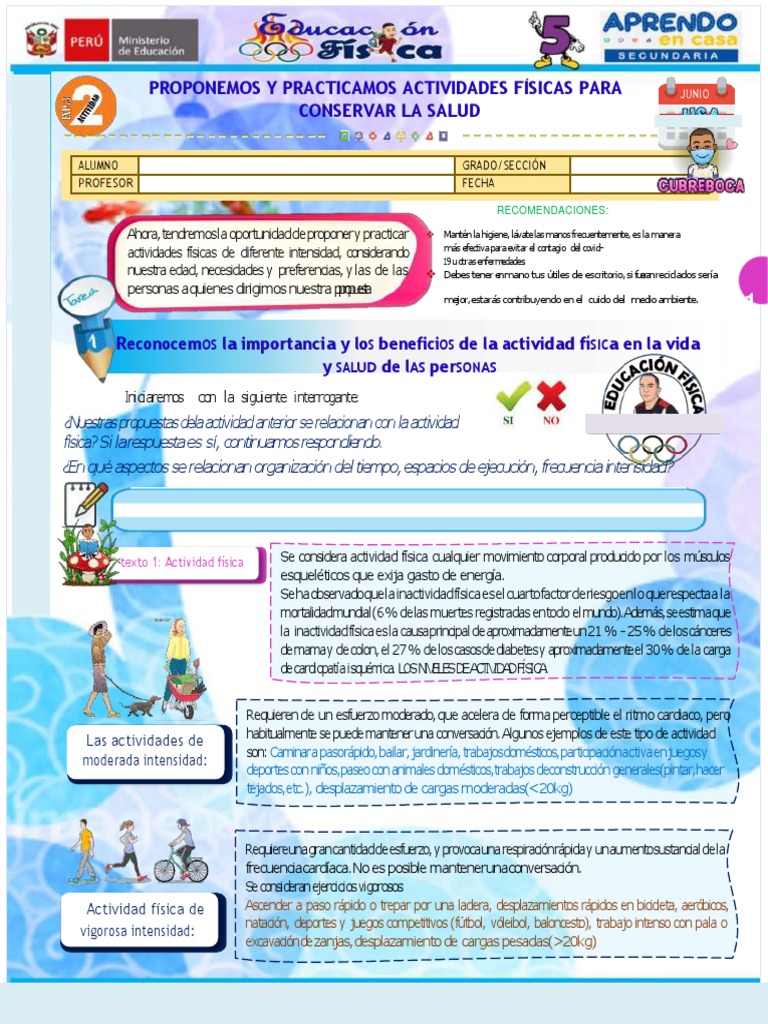 Actividades Físicas Saludables para Niños | PDF | Ejercicio aerobico