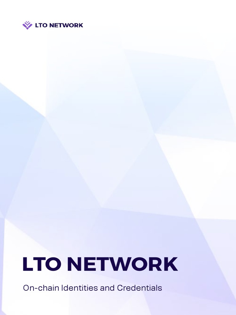 LTO Network - Identities Paper | PDF | Public Key Certificate | Public ...