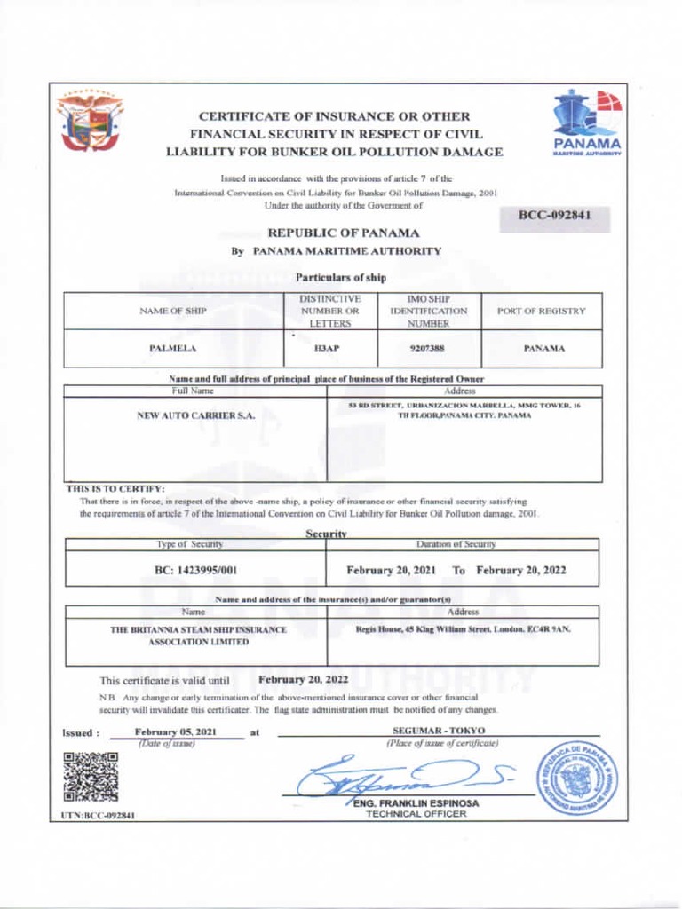 15) CLC Bunker Insurance | PDF