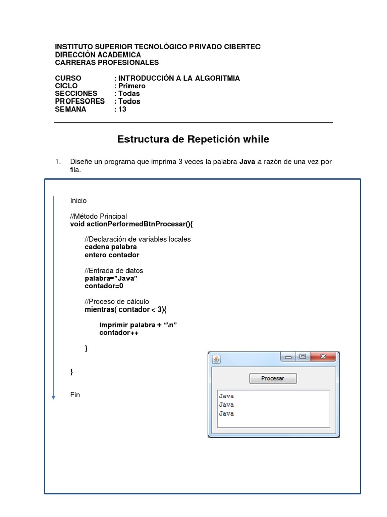 Algoritmos Semana11 | PDF | Java (lenguaje de programación) | Algoritmos