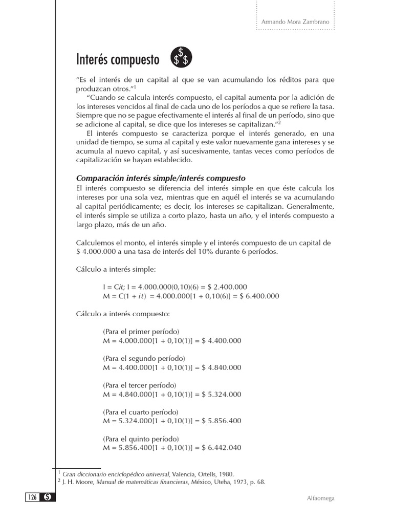 Interes Compuesto | PDF | Interés compuesto | Finanzas Matemáticas