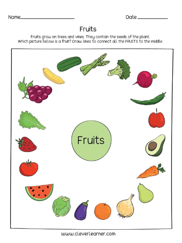 Circle Correct Vegetables Names With Pictures Pdf Worksheet For Kids