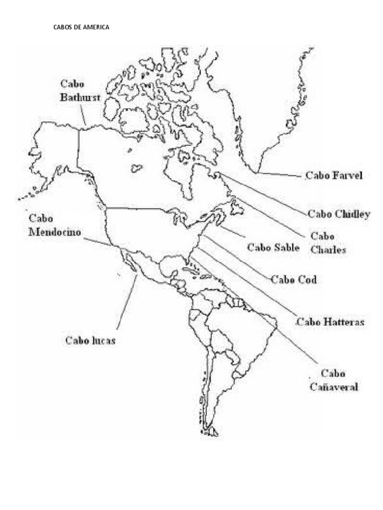 Cabos de América: Geografía y Mapas | PDF