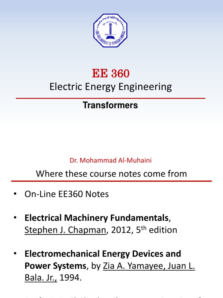 EE360 Transformers | PDF | Transformer | Inductor