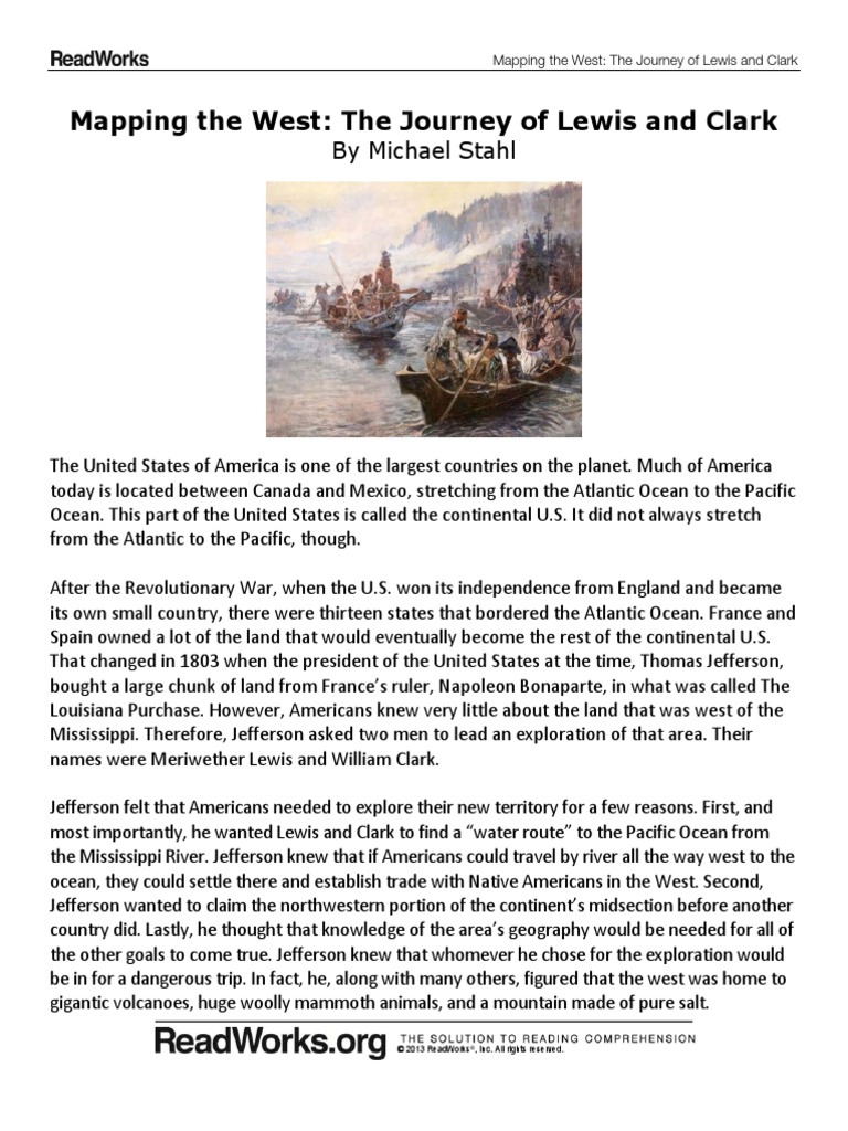 Mapping The West: The Journey of Lewis and Clark: by Michael Stahl ...
