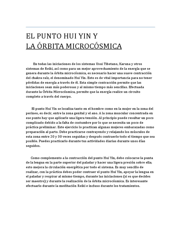 Punto Hui Yin | PDF
