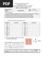 15 Representación Gráfica de Números Decimales | PDF