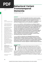 Criteria For Behavioural Variant FTD | PDF | Human Diseases And ...