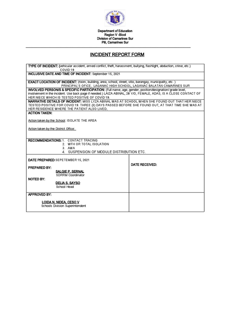 Incident Report Form: 4. Suspension of Module Distribution Etc | PDF
