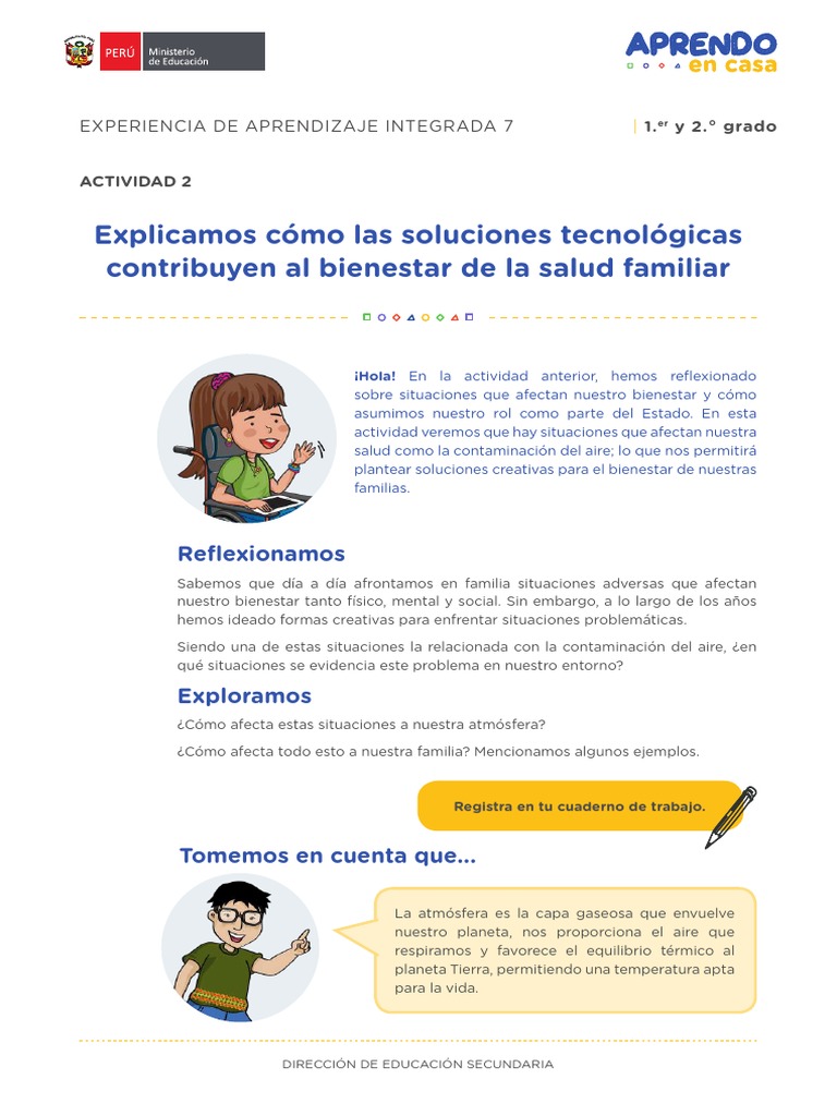 Exp7 Secundaria 1y2 Exploramosyaprendemos Act02222222222222222 | PDF | Dióxido de carbono ...