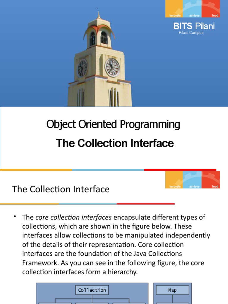 Object Oriented Programming: The Collection Interface | PDF | Array ...