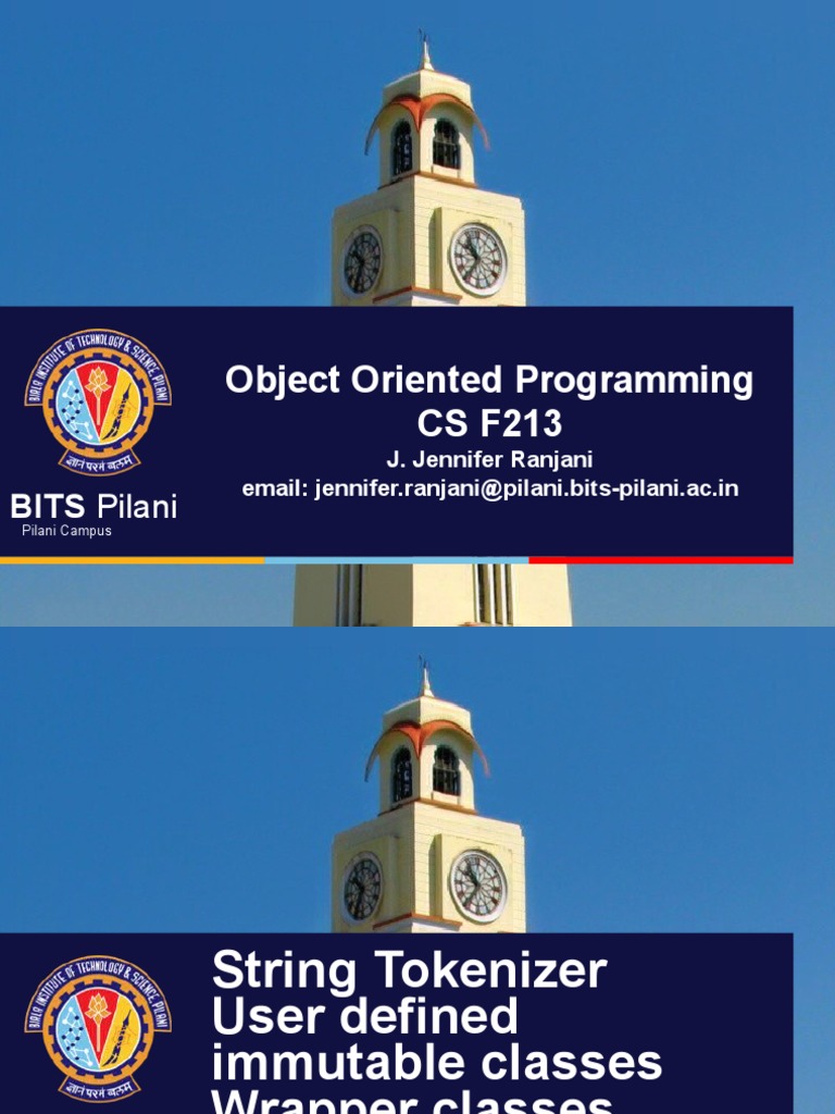 Lecture 10 - String Tokenizer, Immutable - Wrapper - Classes | PDF | Computer Programming ...