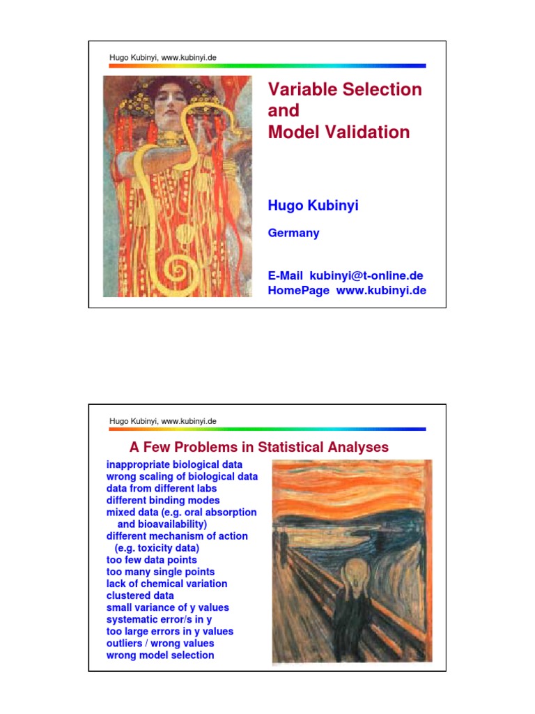 Variable Selection And Model Validation Download Free Pdf Cross
