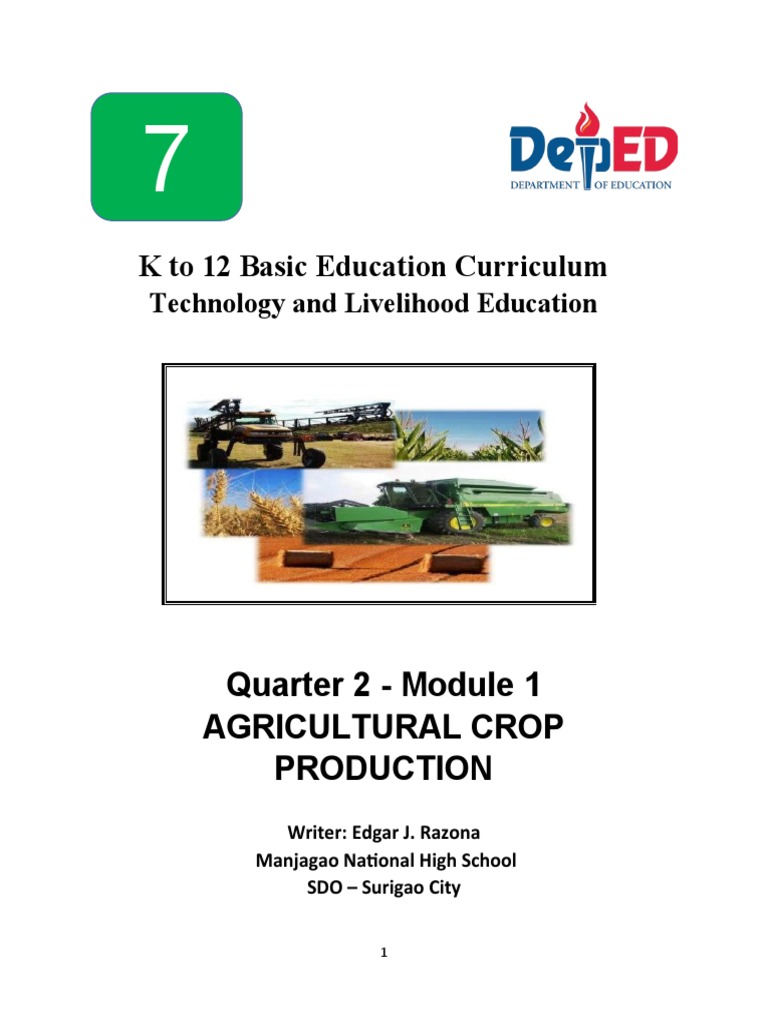 Agri Crop Module 1 | PDF | Plough | Tillage