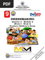 Dressmaking 9 - Q2 - Module-1 | PDF | Seam (Sewing) | Sewing