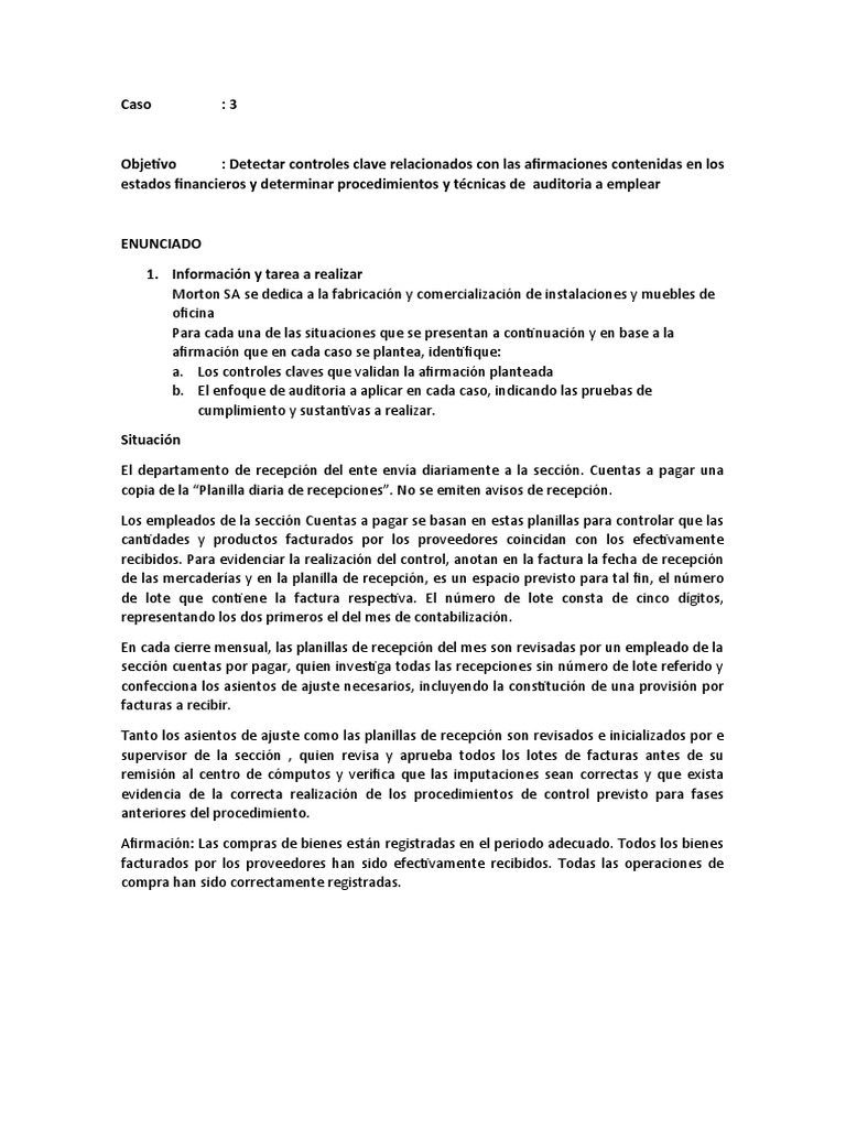 Controles Claves | PDF