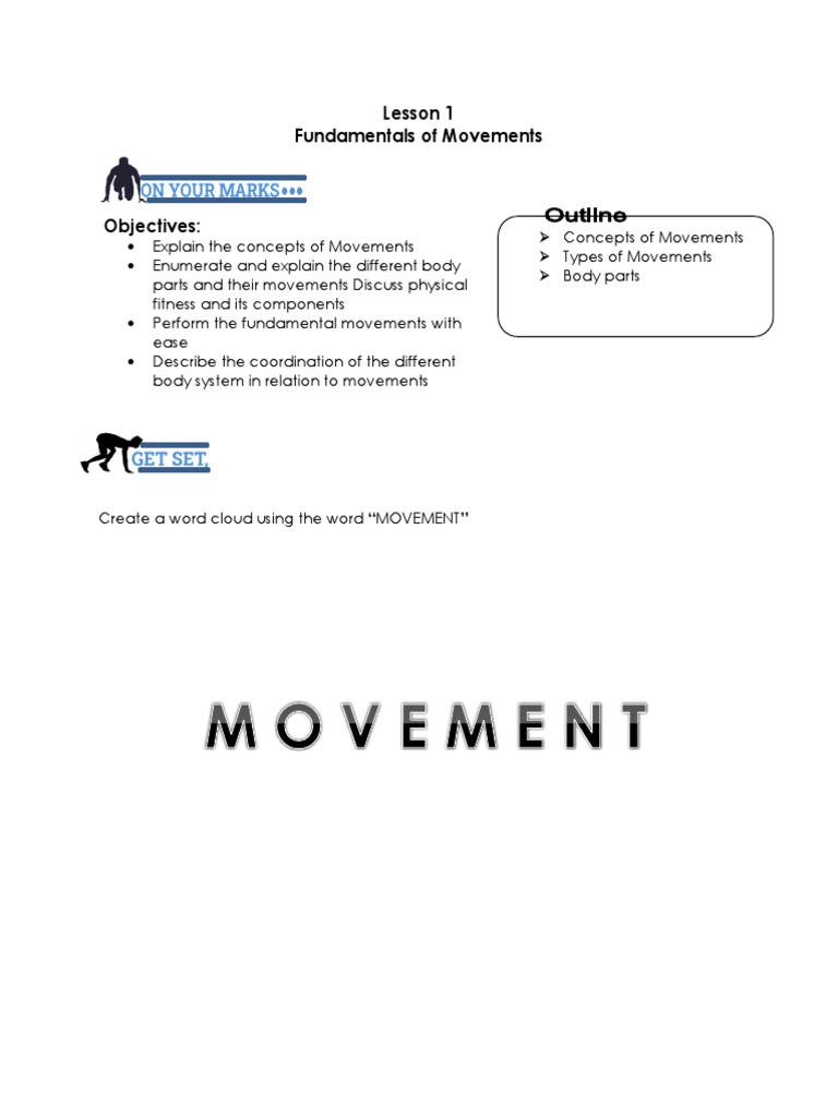 Fundamentals of Movements | PDF | Anatomical Terms Of Motion ...