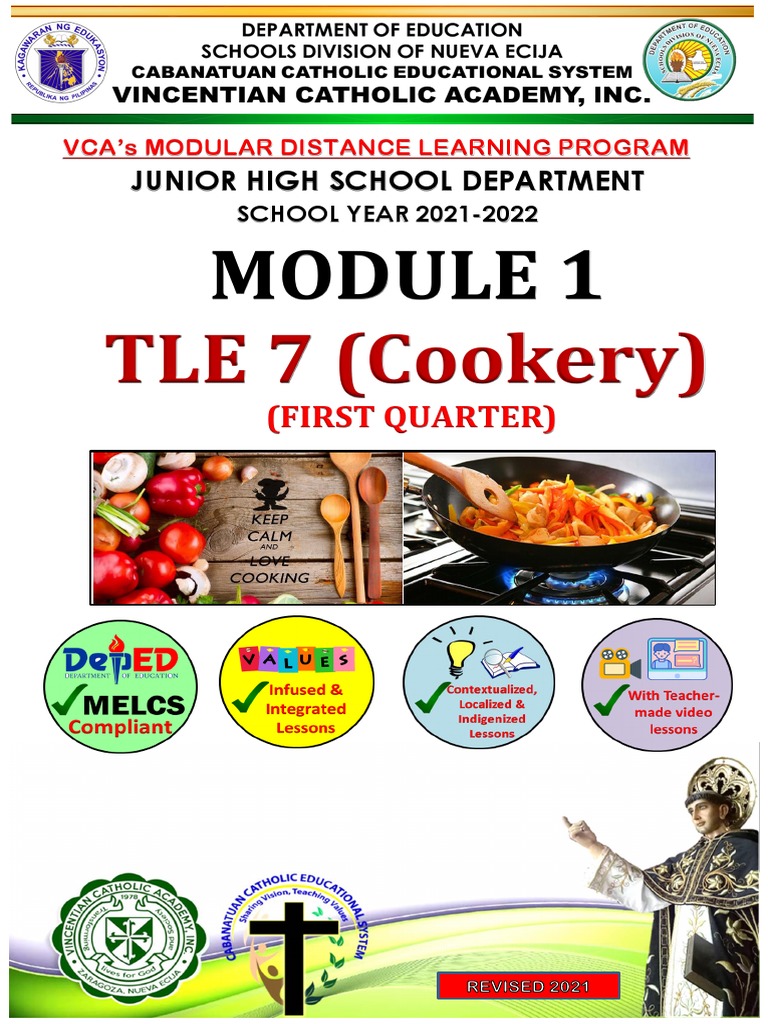 Module 1 - Tle 7 | PDF | Knife | Cooking