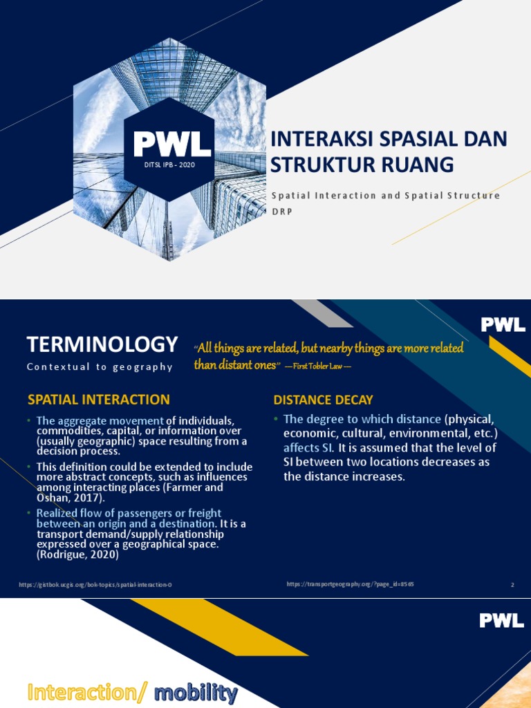 Interaksi Spasial Dan Struktur Ruang: Spatial Interaction and Spatial ...