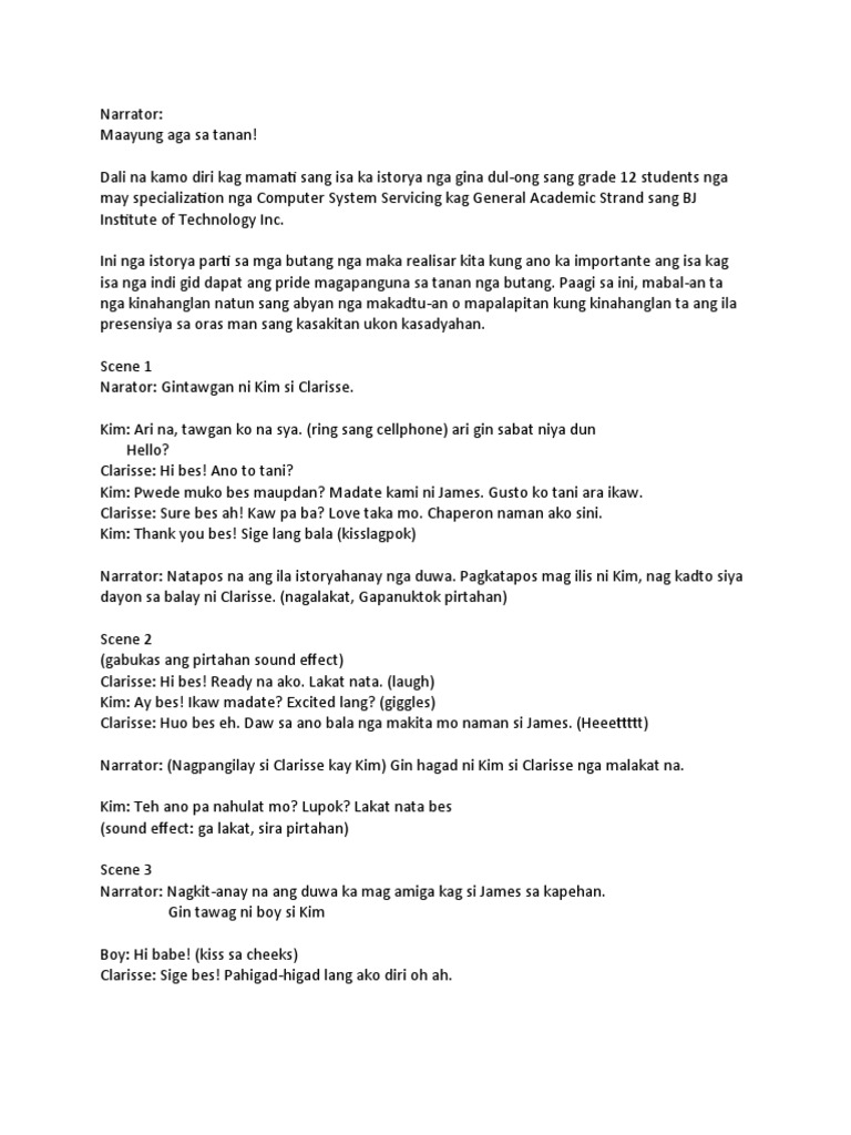 Drama Sa Radyo Script | PDF