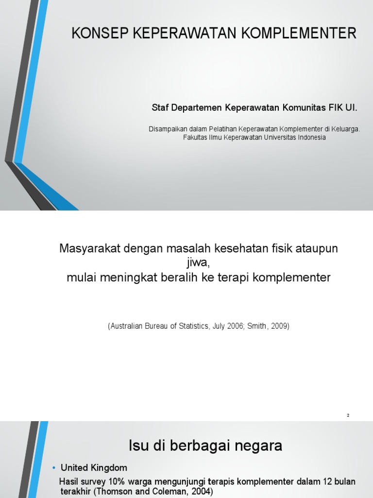 Terapi Komplementer dalam Keperawatan | PDF | Pengembangan Diri | Kesehatan Holistik